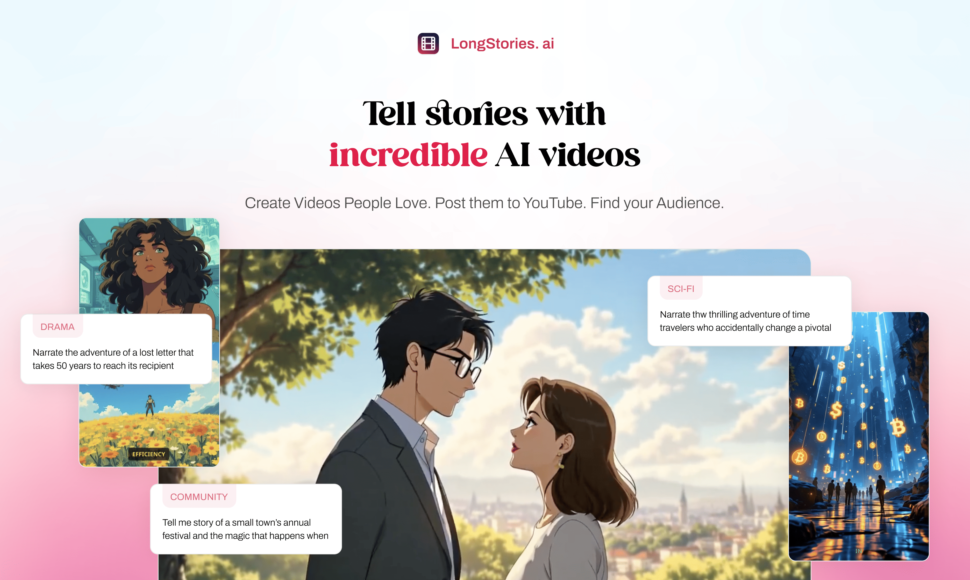 LongStories.ai - AI-Powered Video Storytelling for YouTube & Beyond - SideProjectors ...